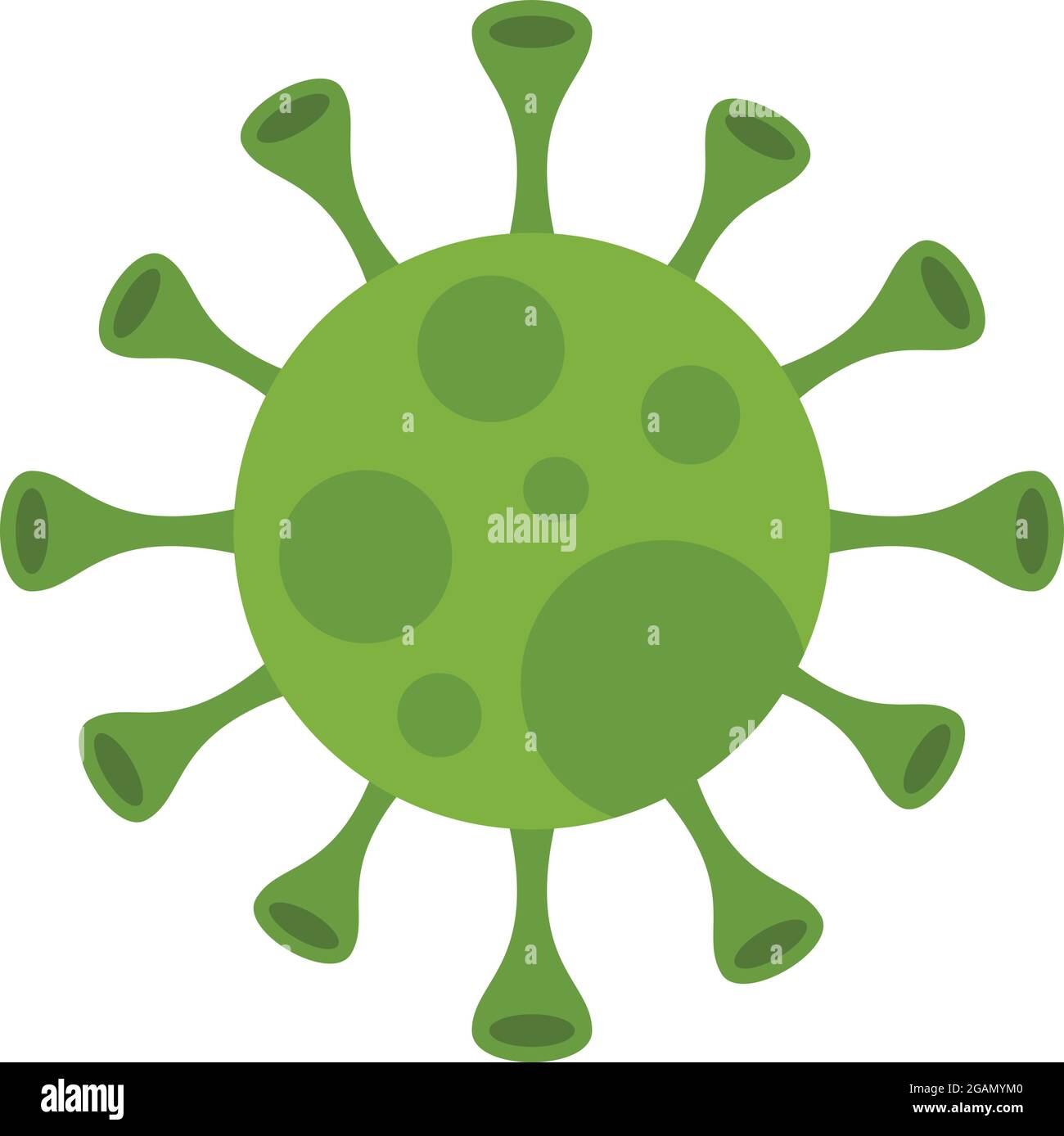 New corona virus icon. Flat illustration of new corona virus vector ...