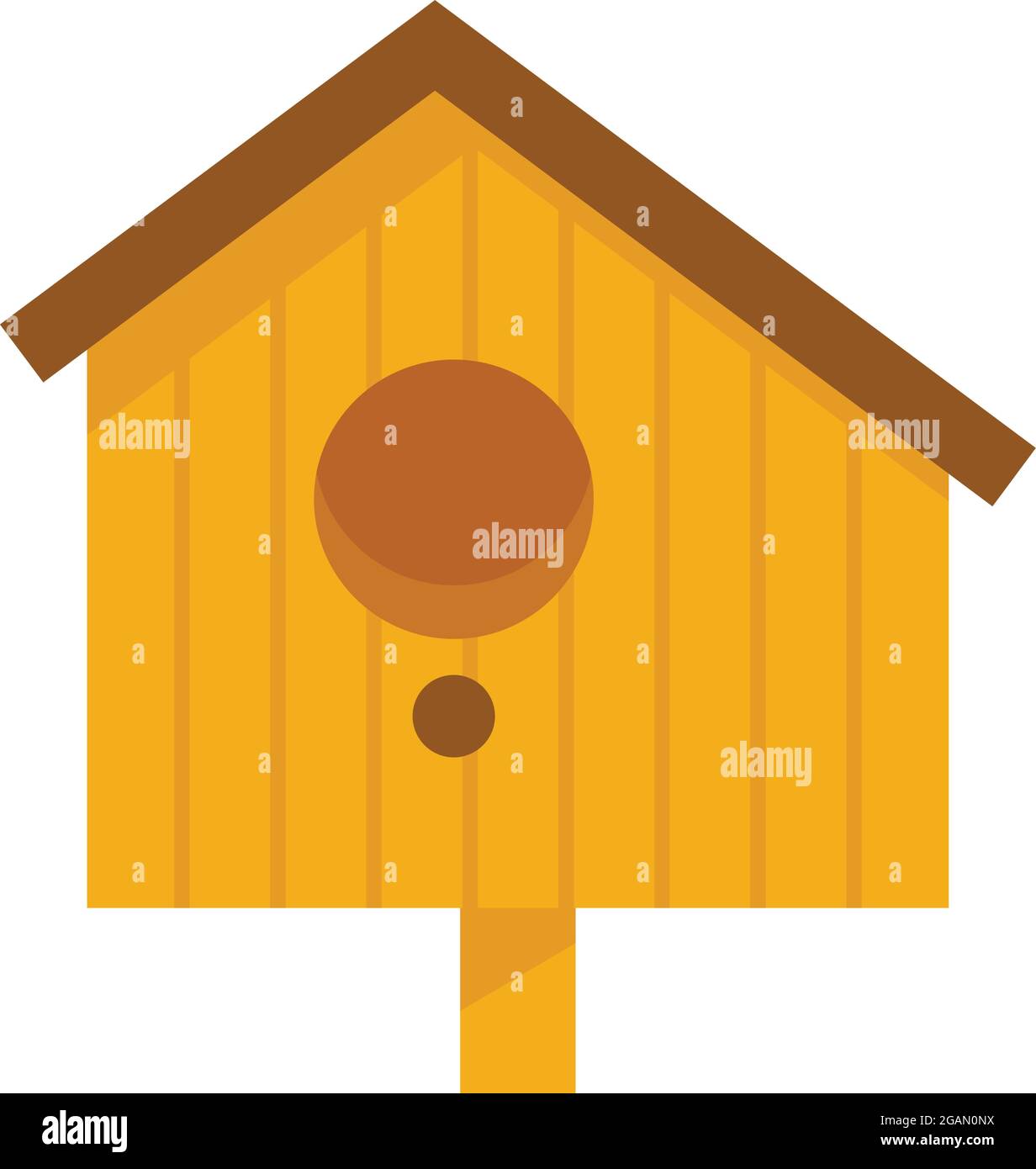 Tree bird house icon. Flat illustration of tree bird house vector icon ...