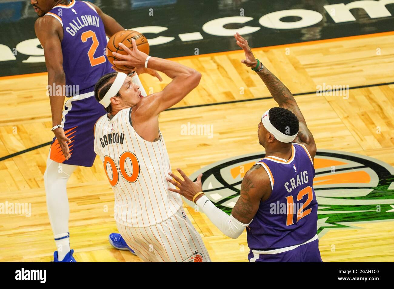 Orlando, Florida, USA, March 23, 2021, Orlando Magic player Aaron ...