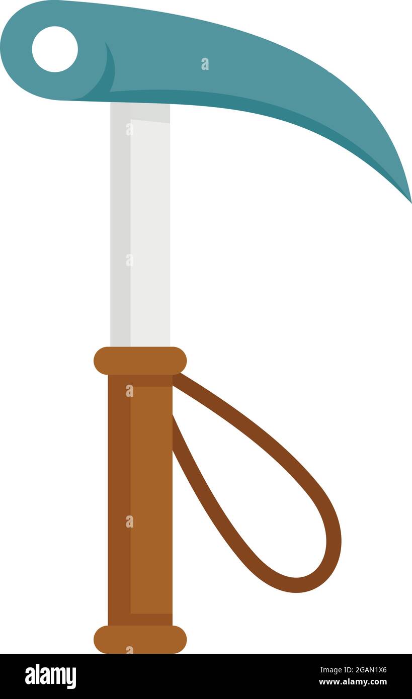 Hiking ice pick icon. Flat illustration of hiking ice pick vector icon ...