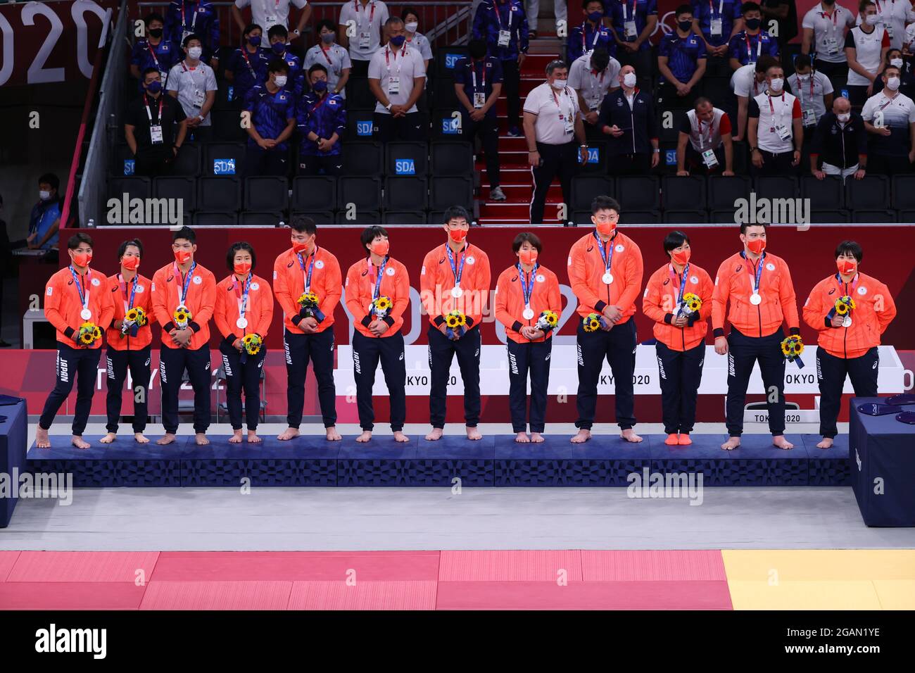 Tokyo, Japan. 31st July, 2021. Japan team group (JPN) Judo : Mixed Team ...