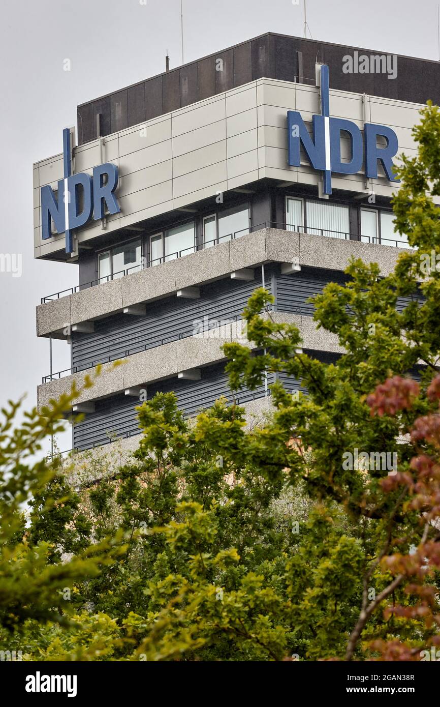 Hamburg, Germany. 31st July, 2021. Two logos with the inscription NDR ...