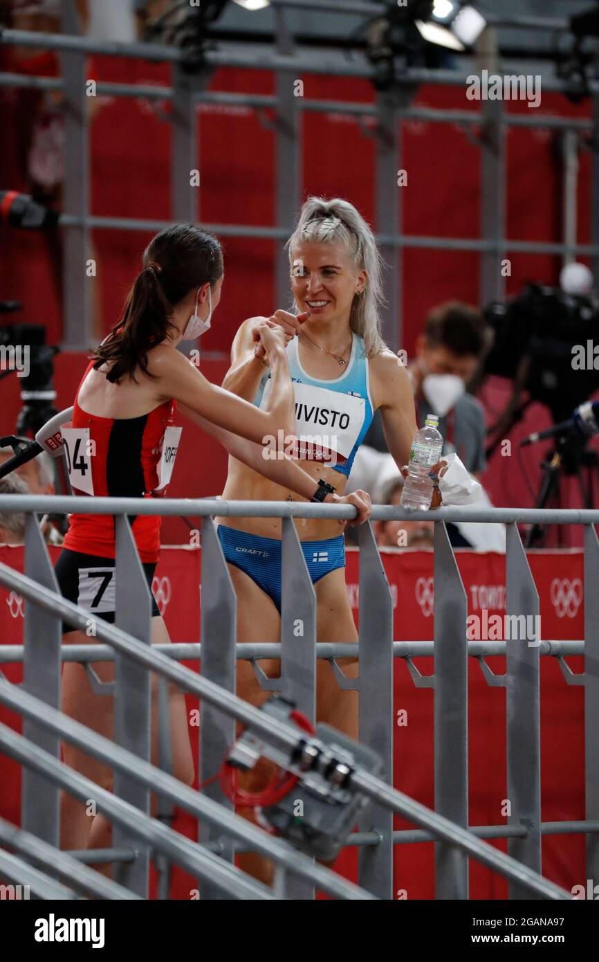 Tokyo, Kanto, Japan. 31st July, 2021. Sara Kuivisto (FIN) after ...