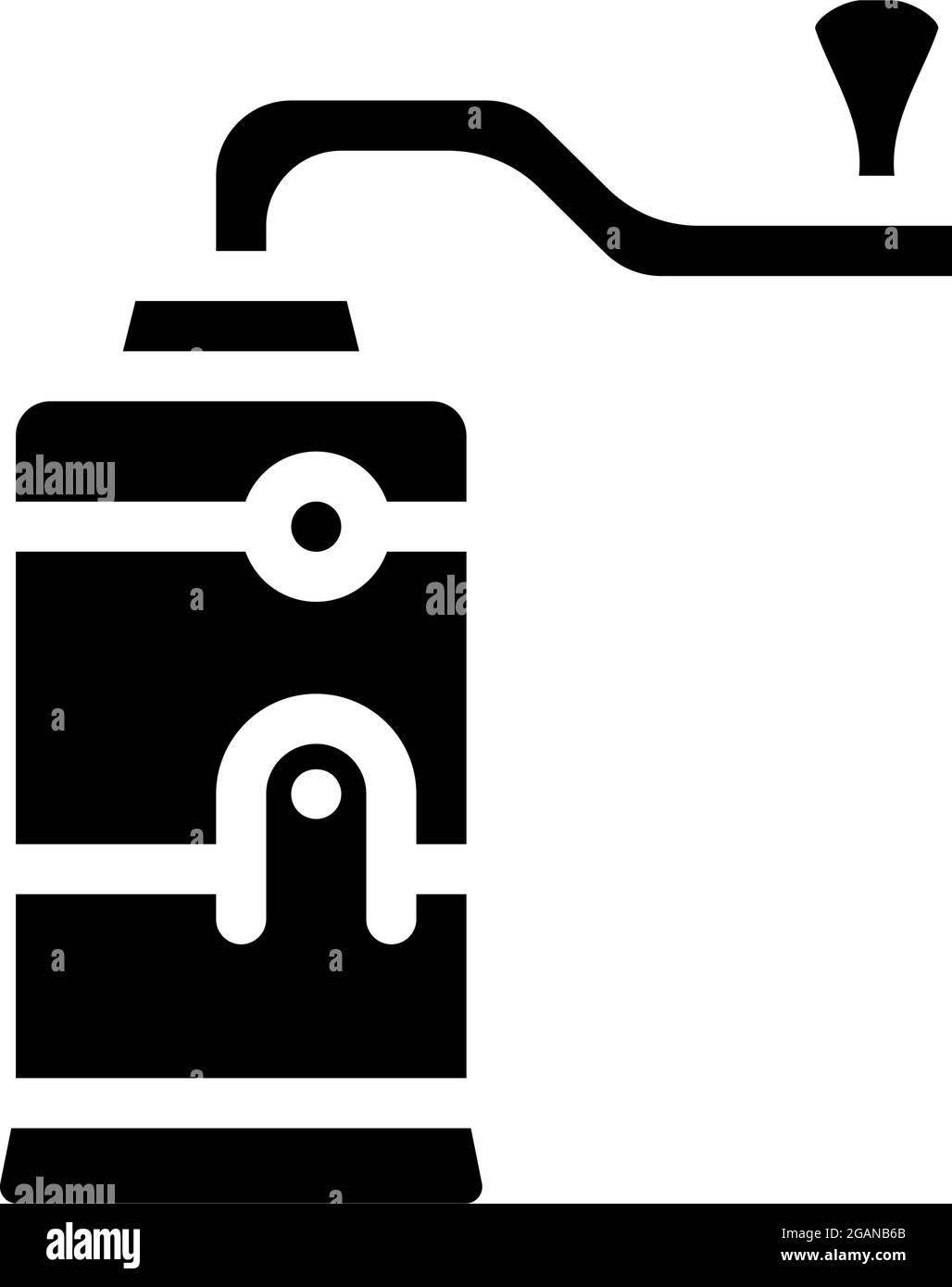 spice grinder glyph icon vector illustration Stock Vector Image & Art ...