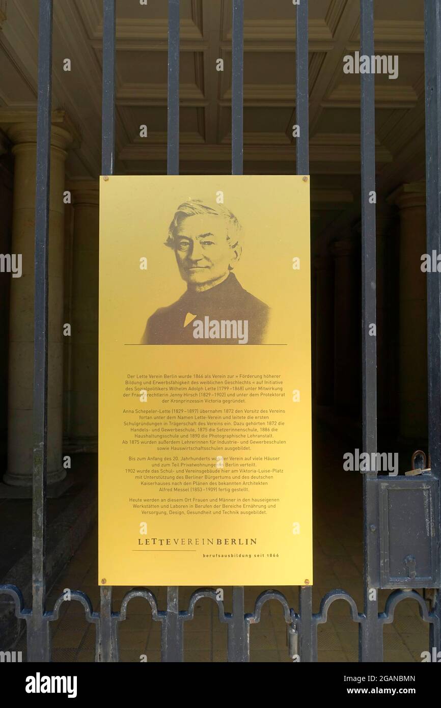 Lette-Verein Berlin, Germany Stock Photo - Alamy