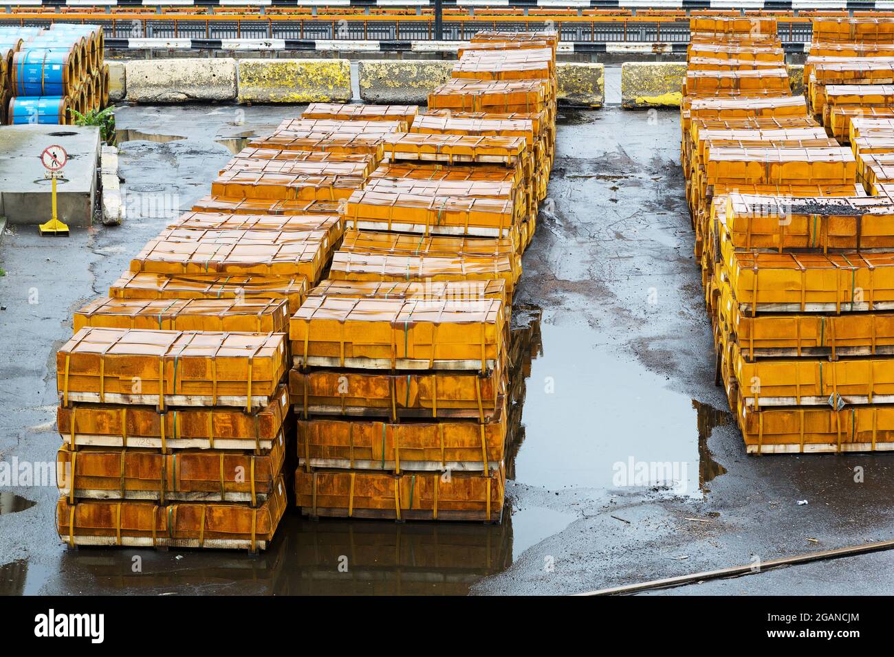 Industrial products, raw materials, timber and sheet steel mill in the ...