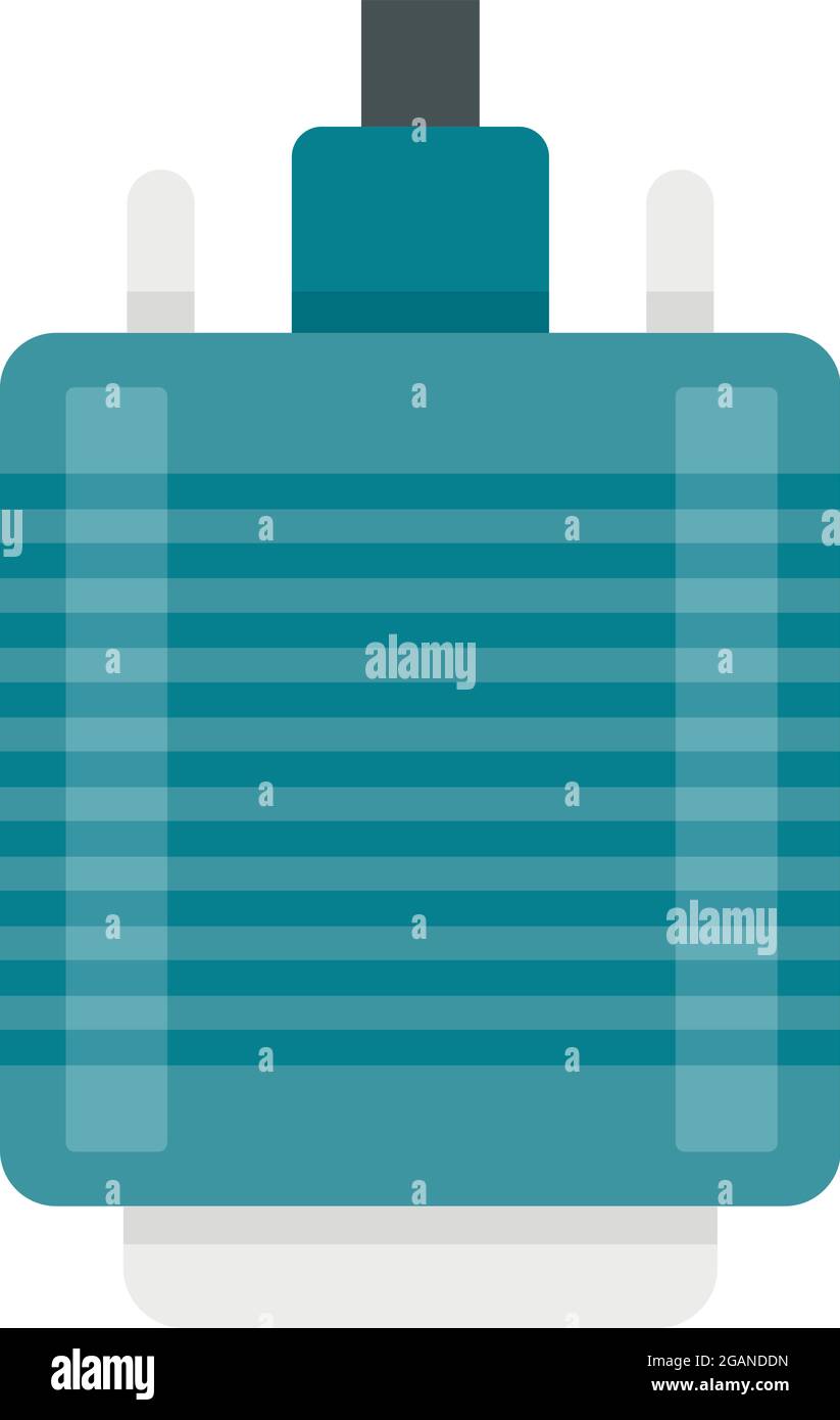 Vga adapter icon. Flat illustration of vga adapter vector icon isolated ...