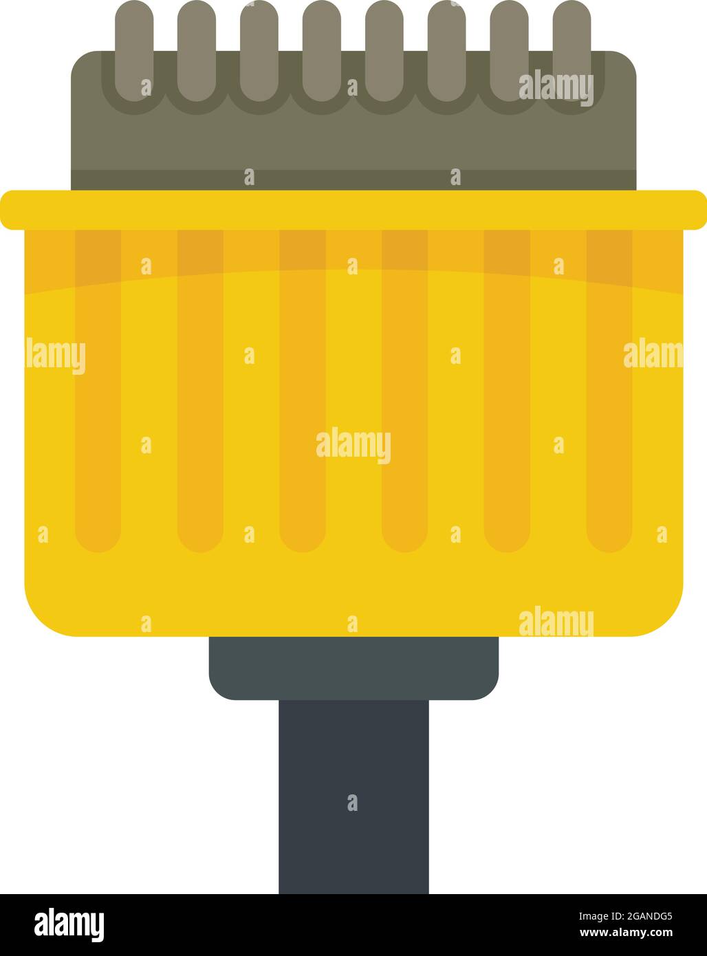 Pins adapter icon. Flat illustration of pins adapter vector icon ...