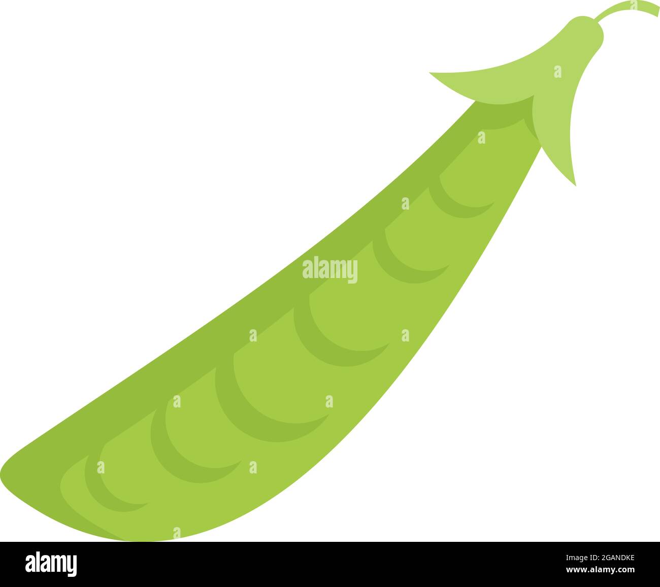 Bean peas icon. Flat illustration of bean peas vector icon isolated on ...