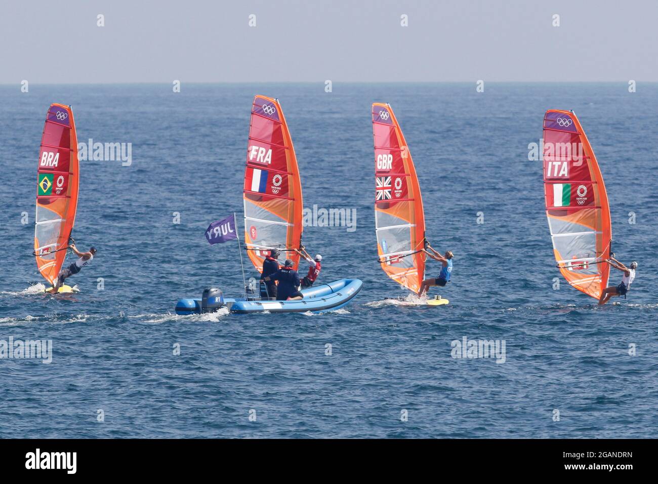 Kanagawa, Japan. 31st July, 2021. Competitors take part in the Woman's ...