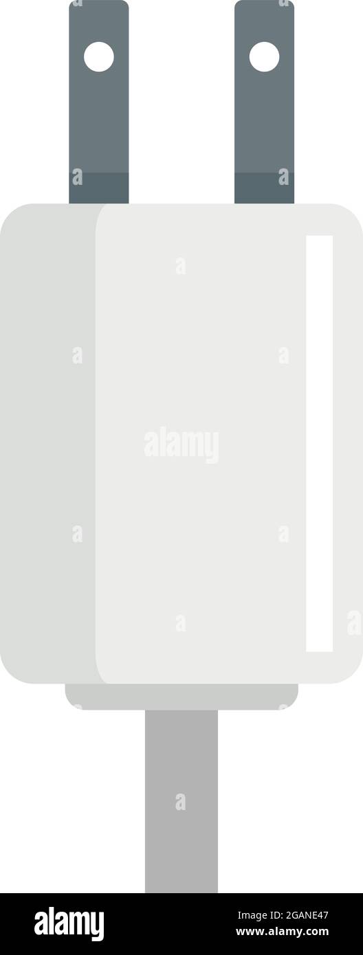 Tablet charger icon. Flat illustration of tablet charger vector icon ...