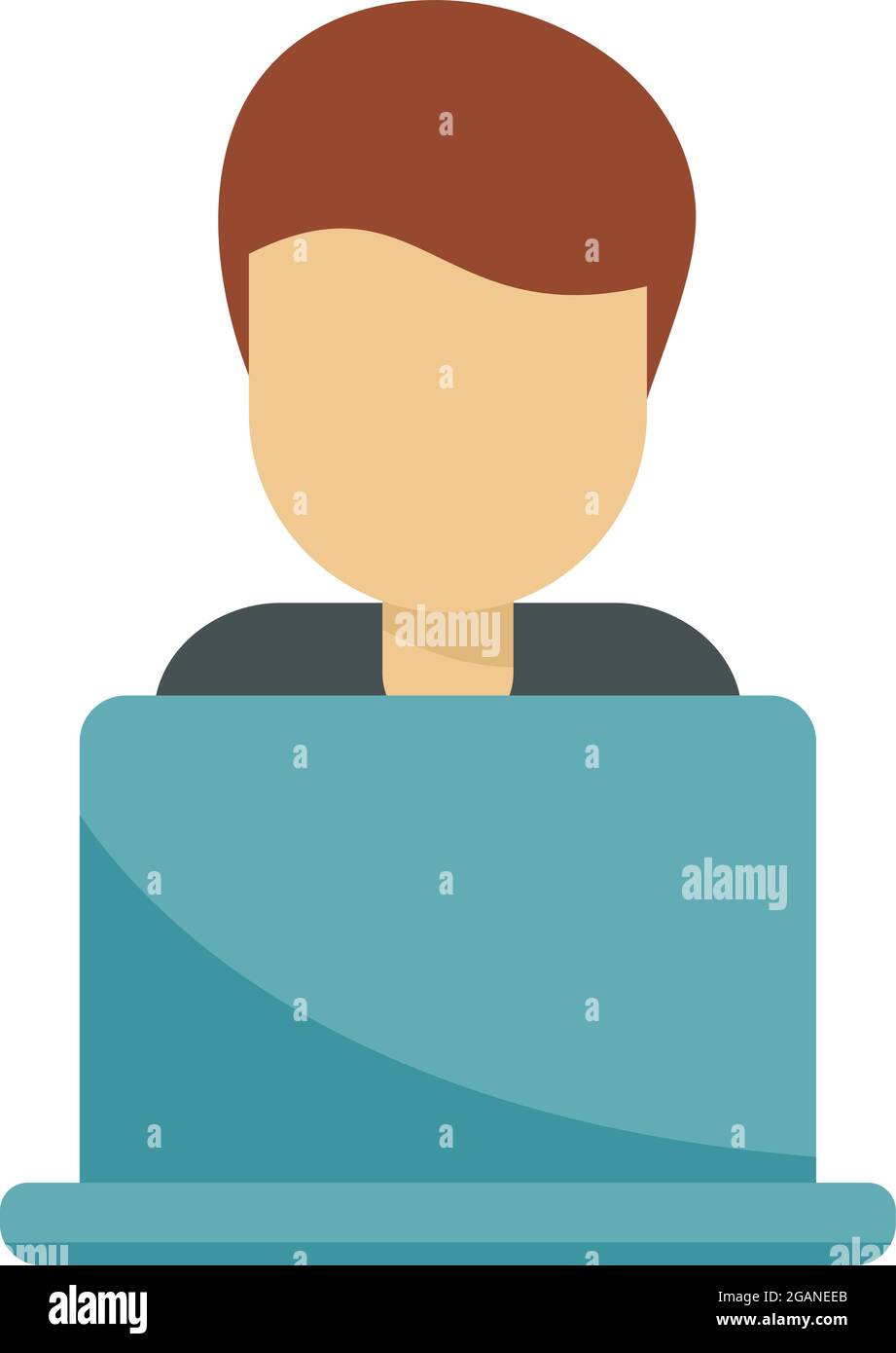 Tutor online icon. Flat illustration of tutor online vector icon ...