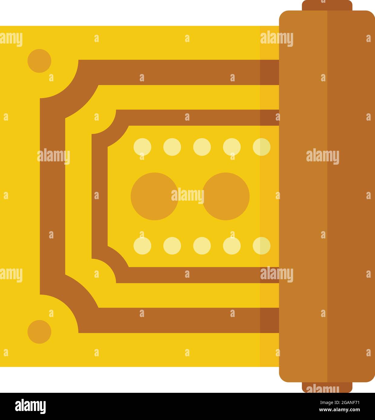 Turkish carpet icon. Flat illustration of turkish carpet vector icon ...