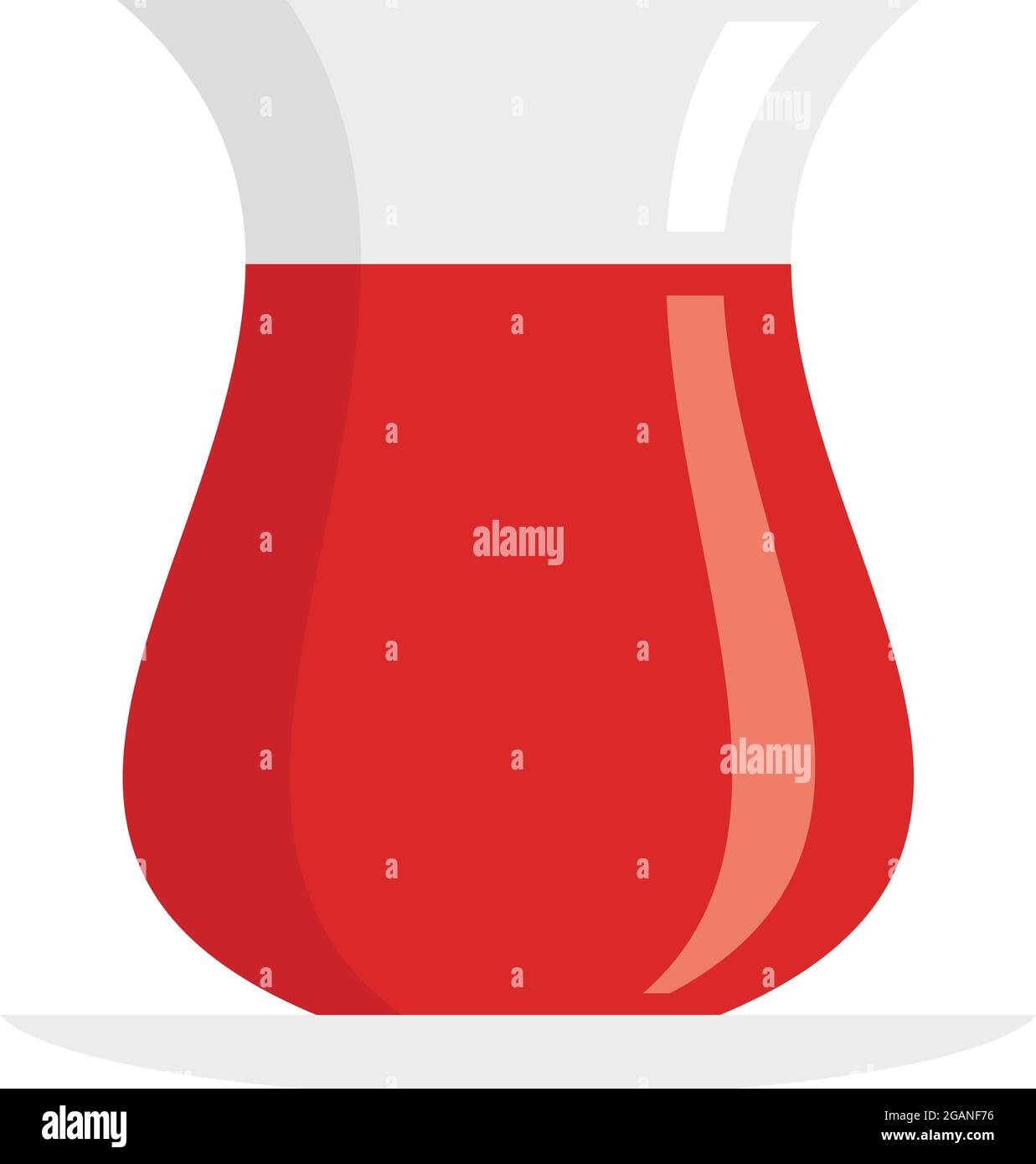 Turkish tea icon. Flat illustration of turkish tea vector icon isolated ...