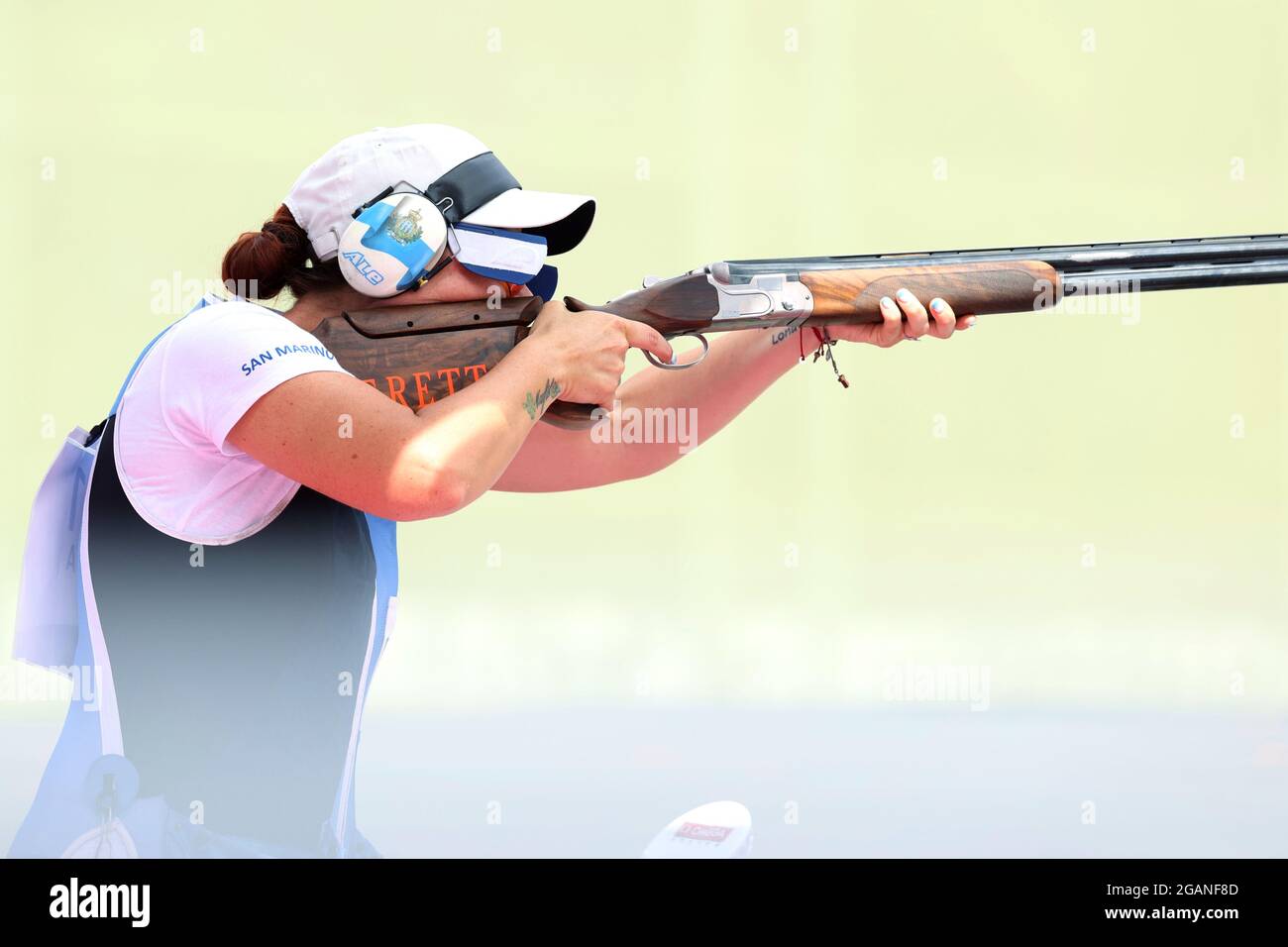 Tokyo, Japan. 31st July, 2021. Alessandra Perilli (SMR) Shooting - Clay ...