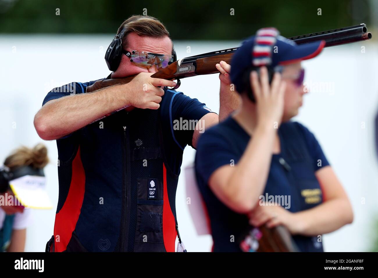 Tokyo, Japan. 31st July, 2021. (L-R) Matthew John Coward Holley, Kirsty ...