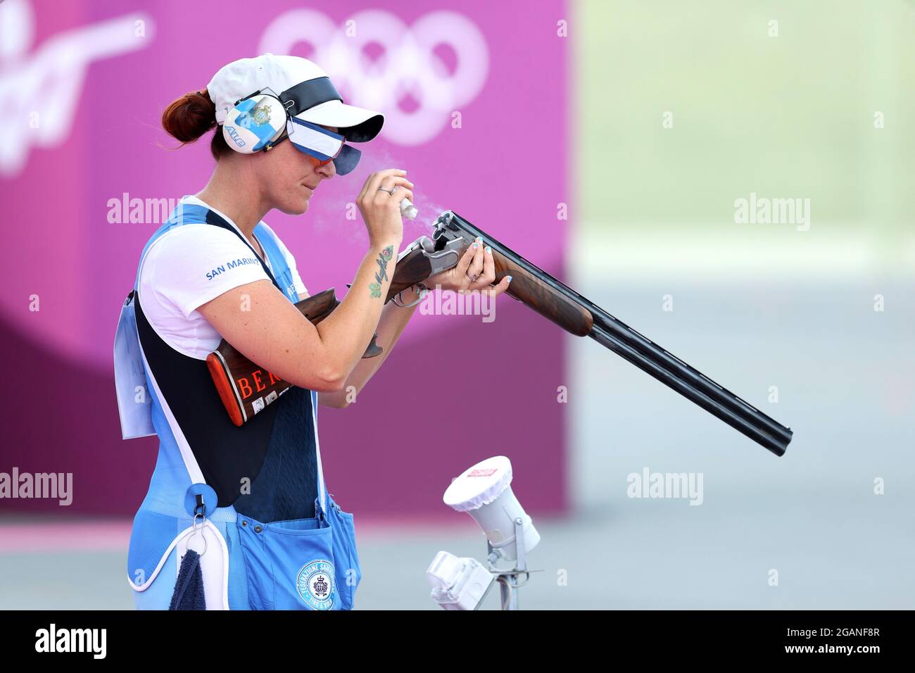 Tokyo, Japan. 31st July, 2021. Alessandra Perilli (SMR) Shooting - Clay ...