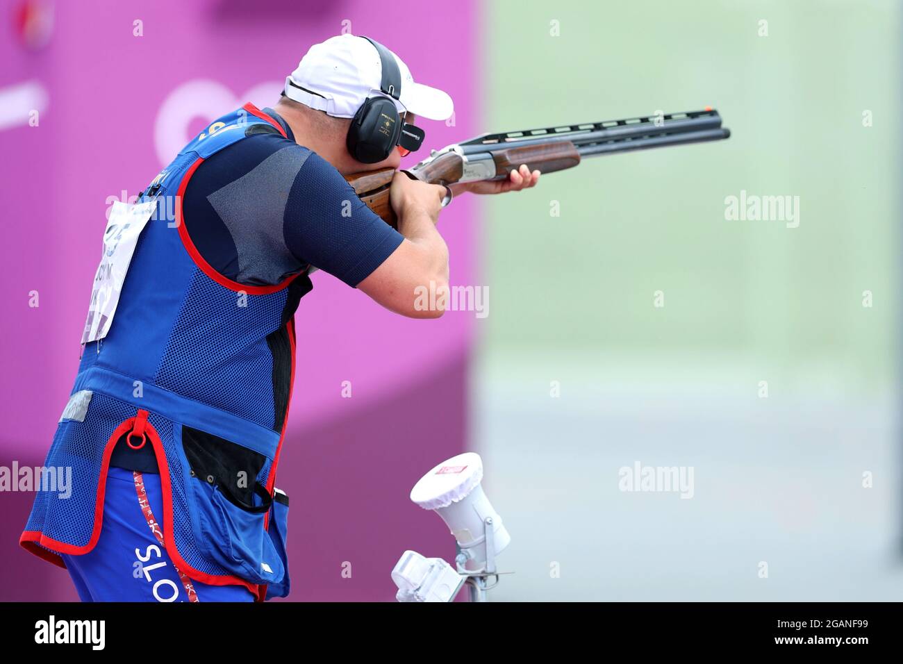 Tokyo, Japan. 31st July, 2021. Marian Kovacocy (SVK) Shooting - Clay ...