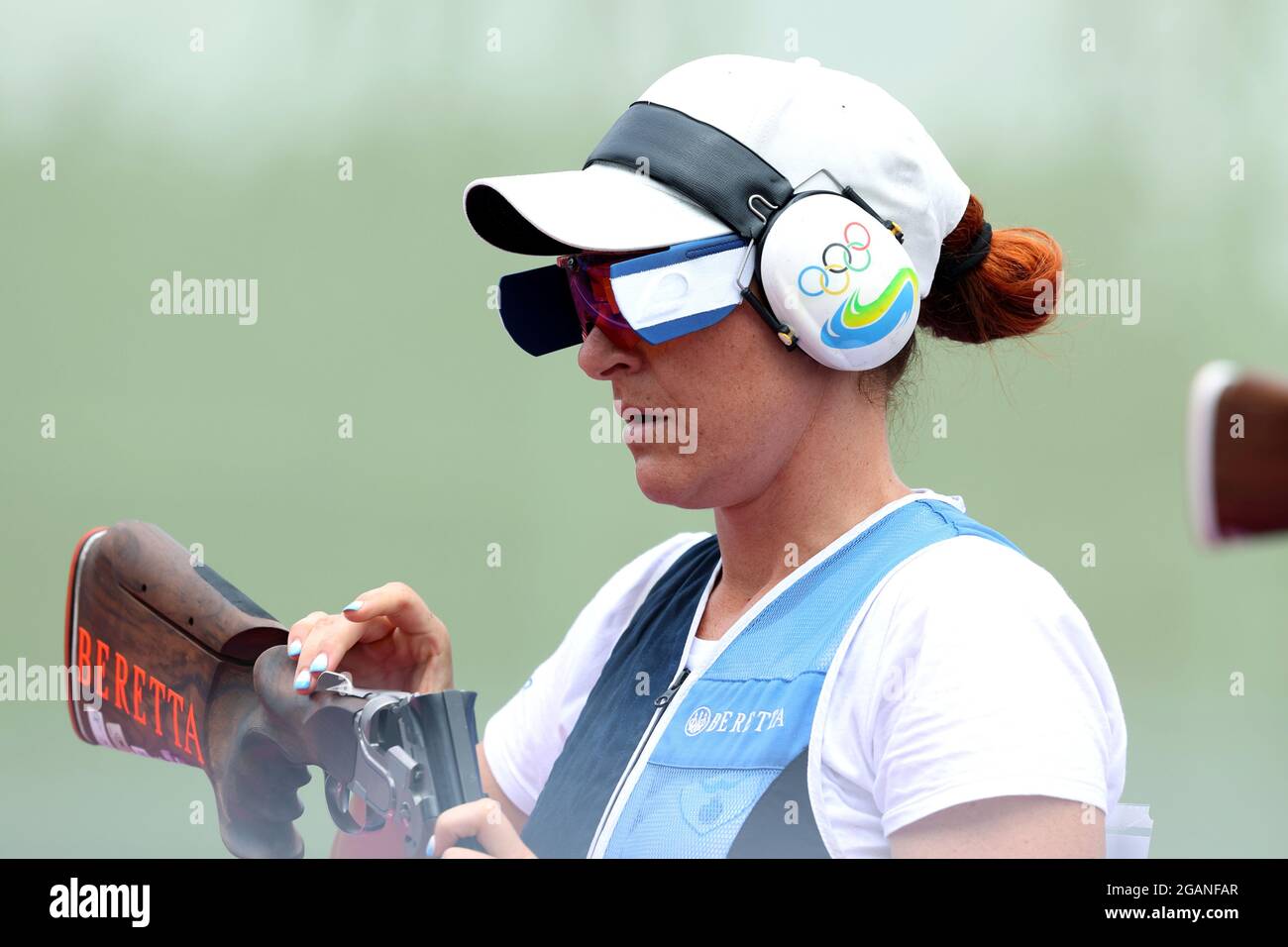 Tokyo, Japan. 31st July, 2021. Alessandra Perilli (SMR) Shooting - Clay ...