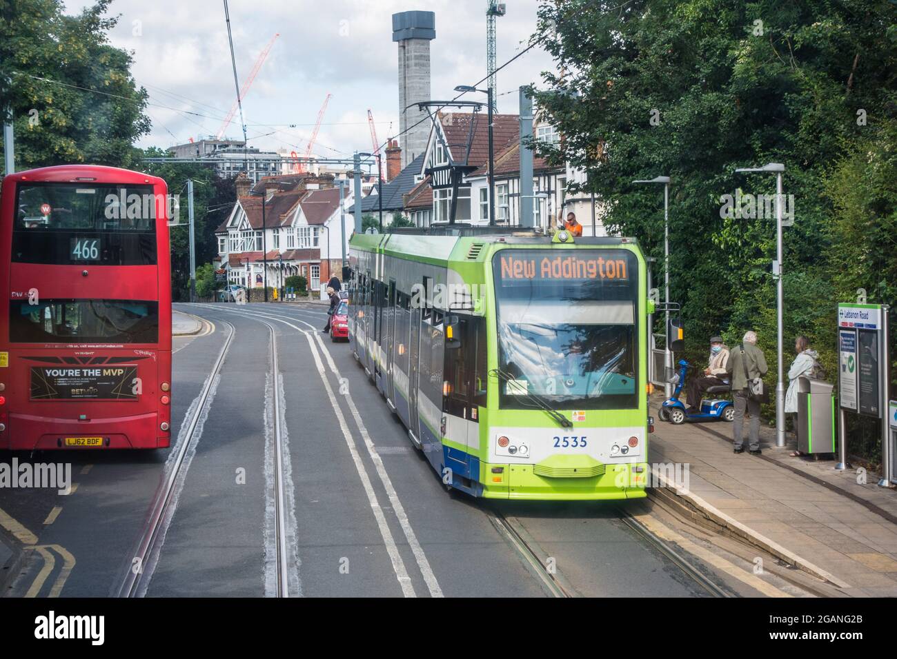 London tram hi-res stock photography and images - Alamy