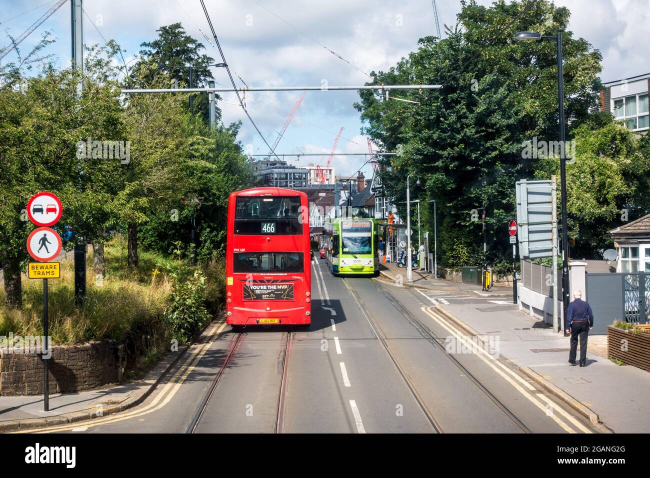 London tram hi-res stock photography and images - Alamy