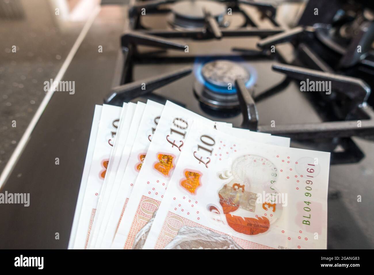 Energy prices uk. Rising utility costs. Concept of raising living cost ...