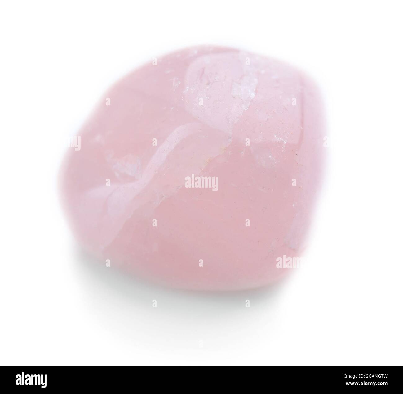 Pink quartz isolated on white background Stock Photo - Alamy
