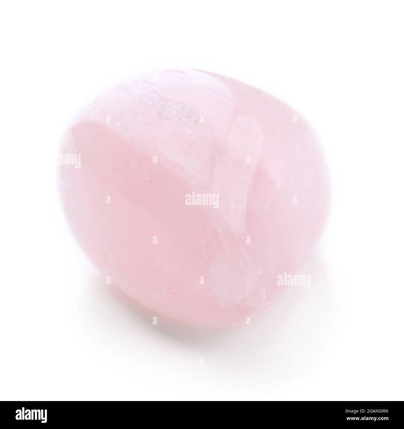 Pink quartz isolated on white background Stock Photo - Alamy