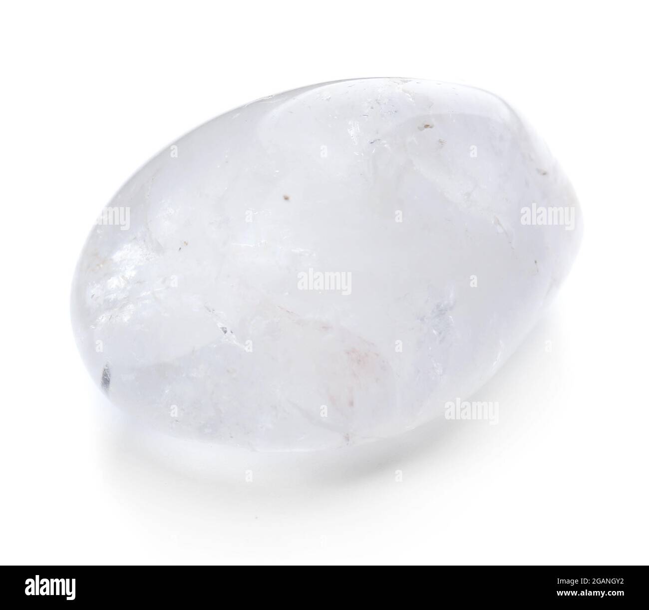 Rock crystal isolated on white background Stock Photo - Alamy