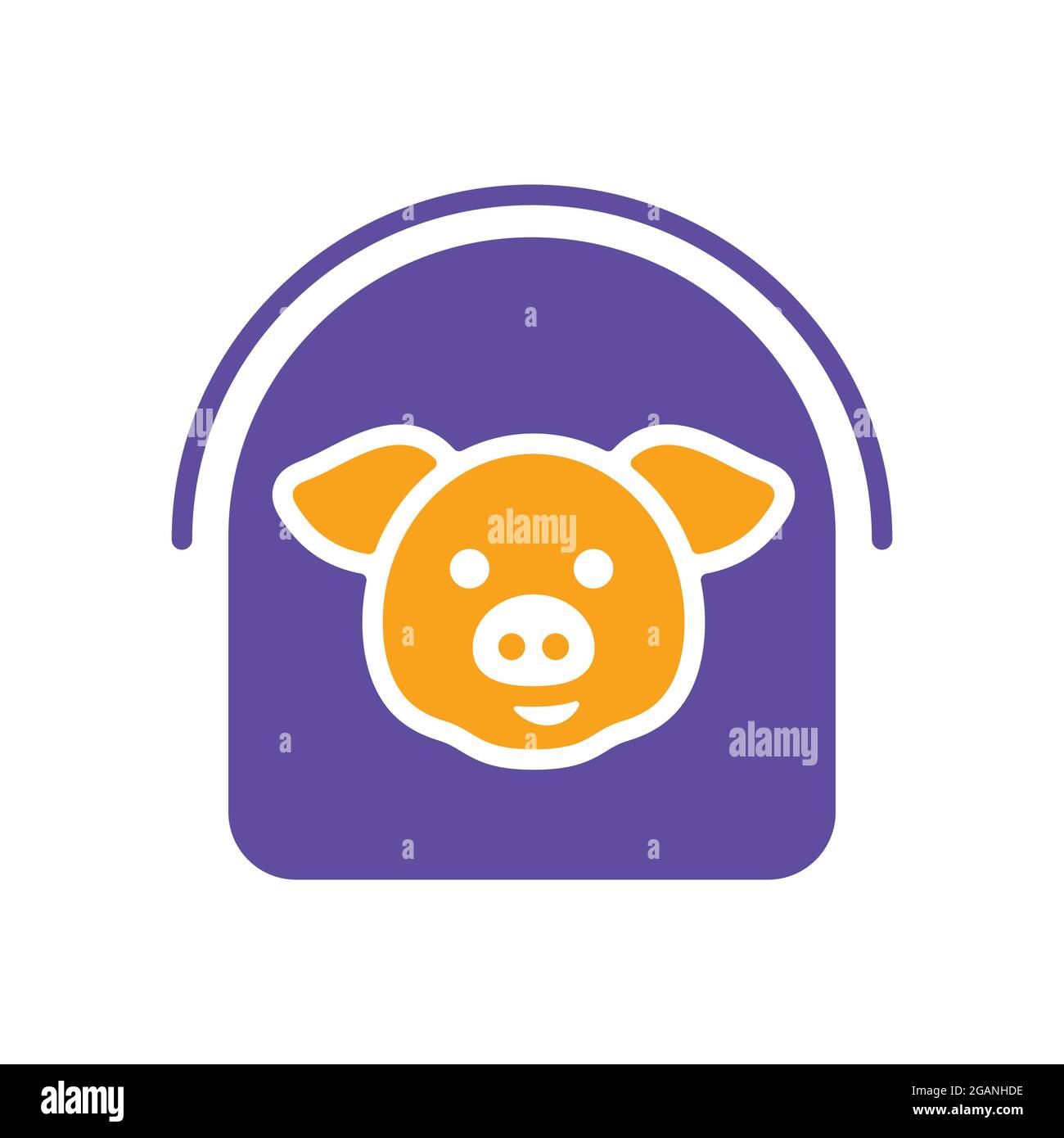 Pigsty glyph icon. Farm animal sign. Graph symbol for your web site ...