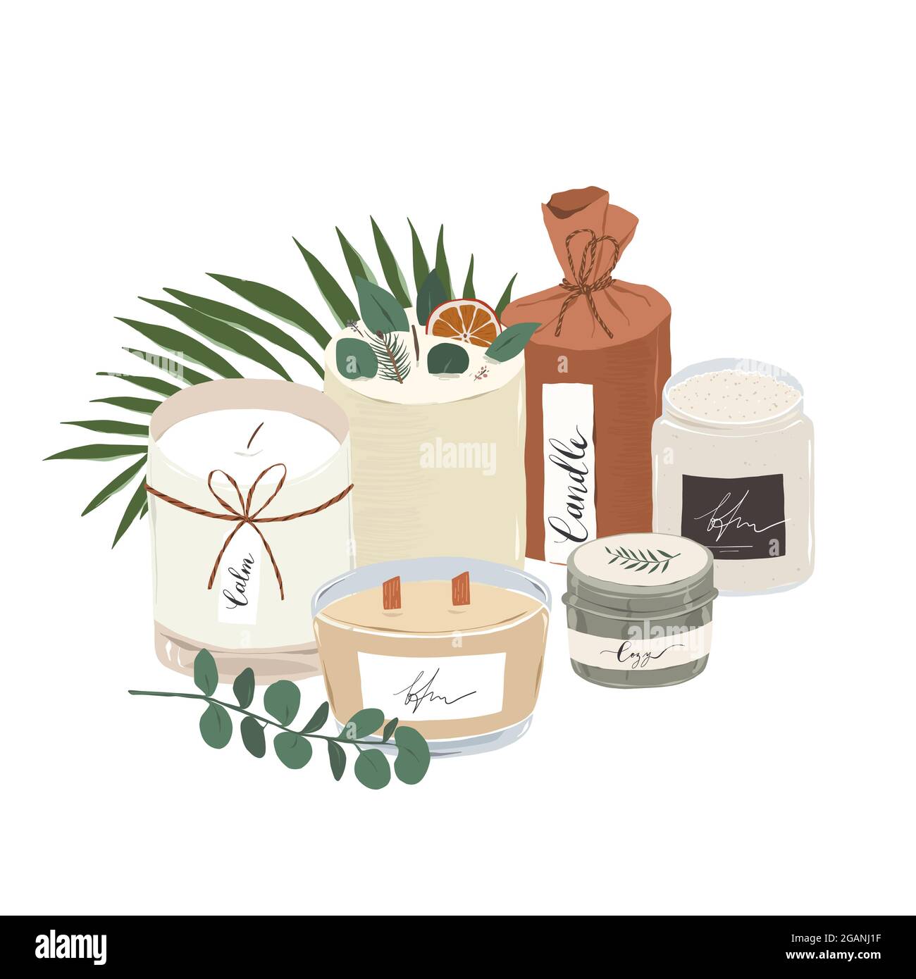 Soy leaves Stock Vector Images - Alamy