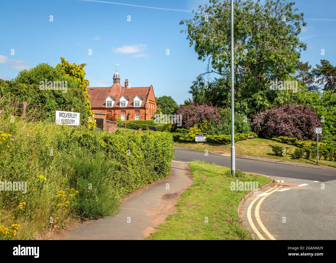 Street views in the Worcestershire village of Wolverley Stock Photo - Alamy