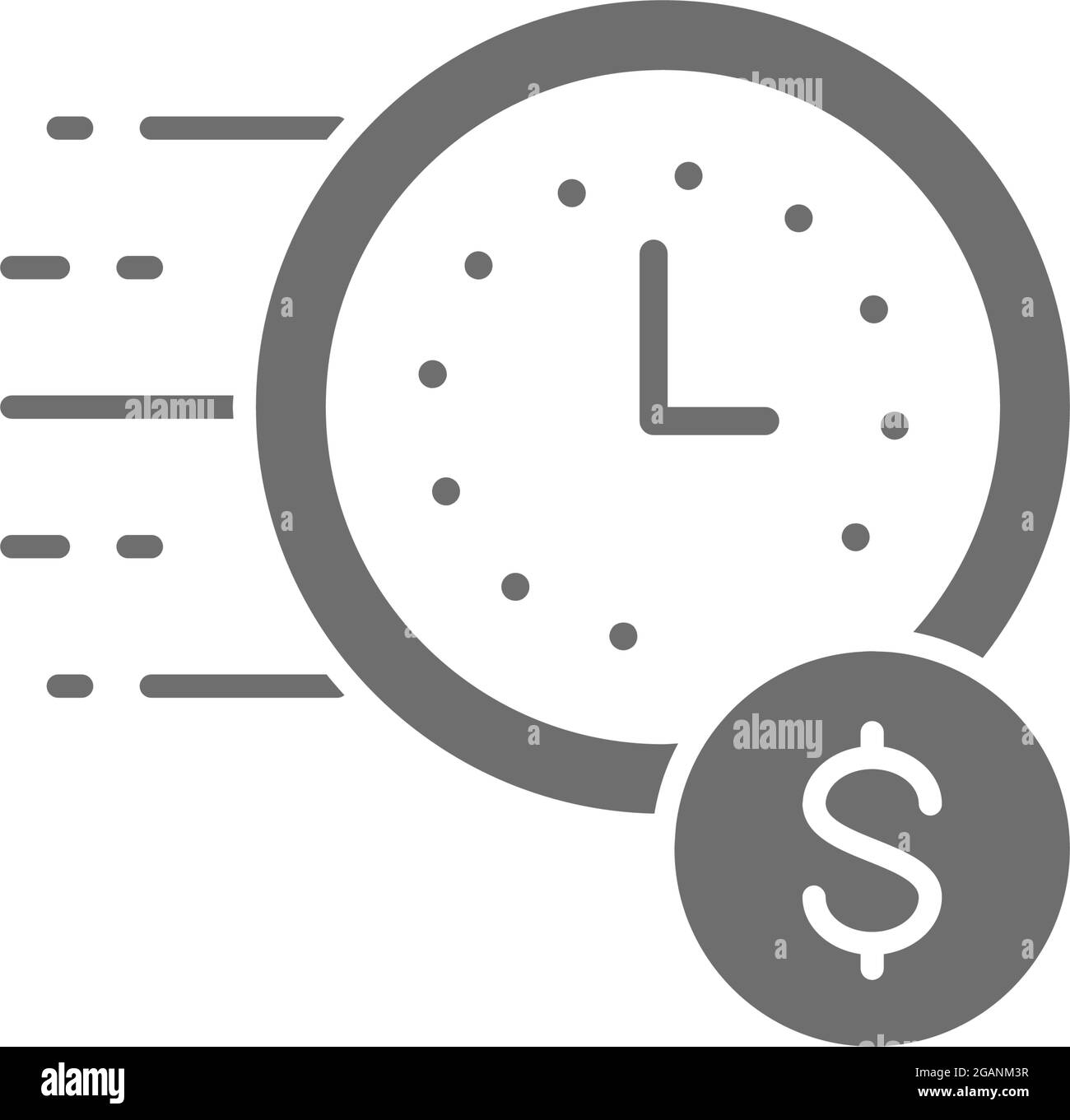 Vector quick loan, fast deposit grey icon Stock Vector Image & Art - Alamy