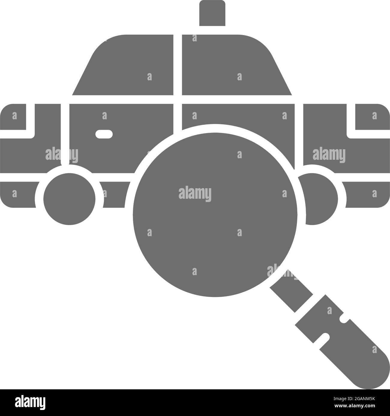 Vector taxi search, find car gray icon Stock Vector Image & Art - Alamy