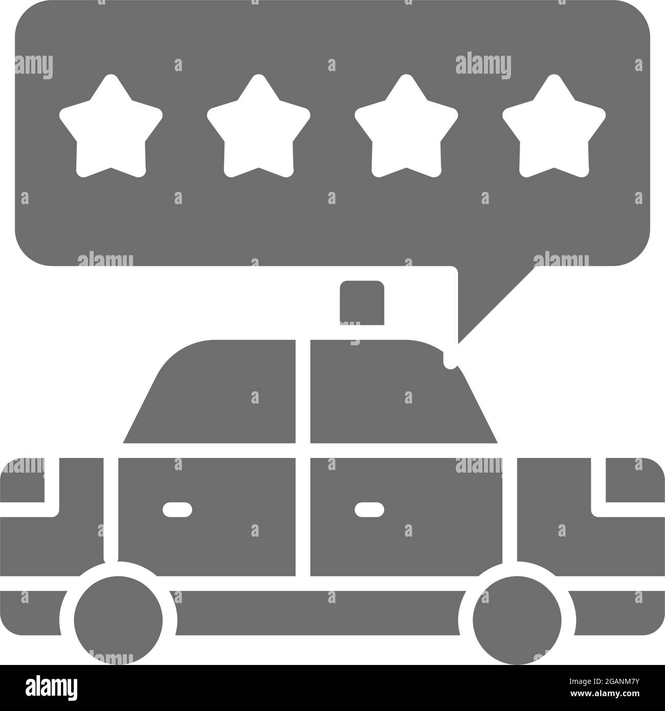 Taxi service rating, service quality gray icon Stock Vector Image & Art ...