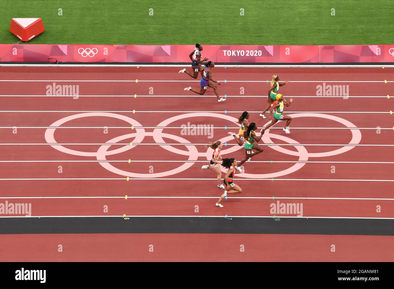 General view, JULY 31, 2021 - Athletics : Women's 100m Final during the ...