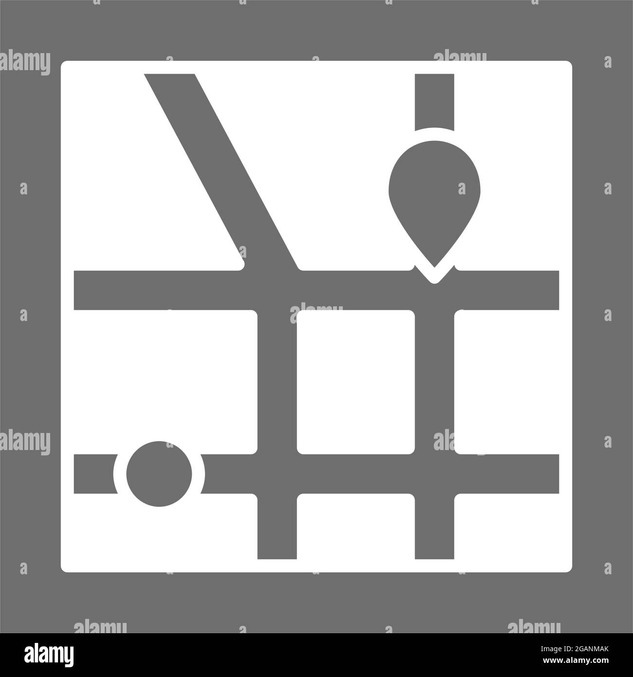 Vehicle navigation map Black and White Stock Photos & Images - Alamy
