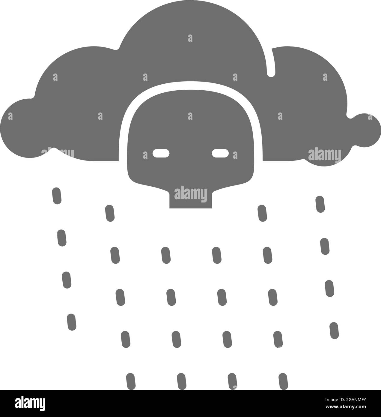 Biohazard icon on gray hi-res stock photography and images - Alamy