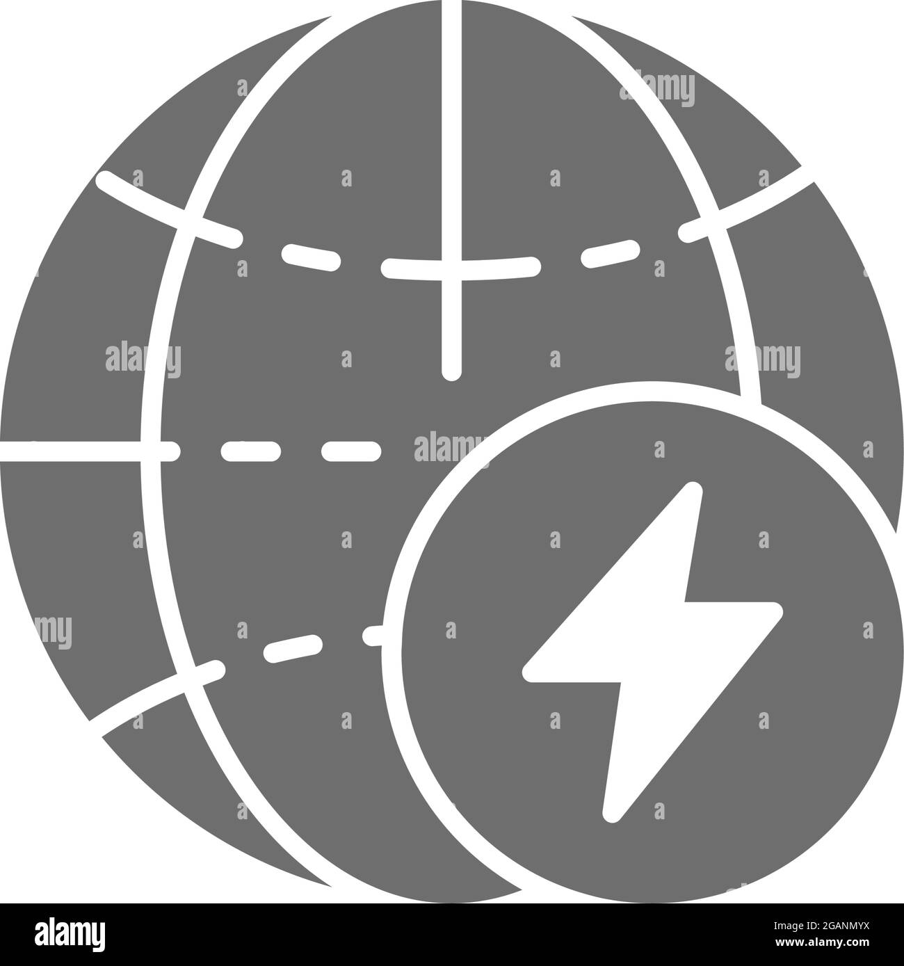Gear energy vector icon electricity Black and White Stock Photos ...