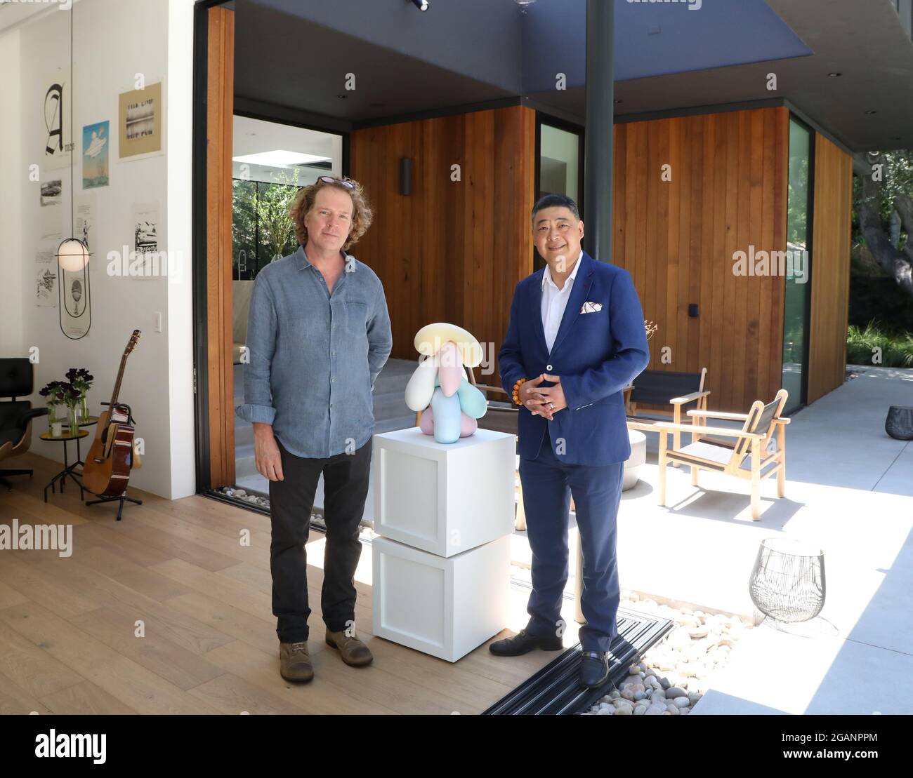 Studio City, California, USA. 28th July, 2021. Artist Joe Davidson and ...