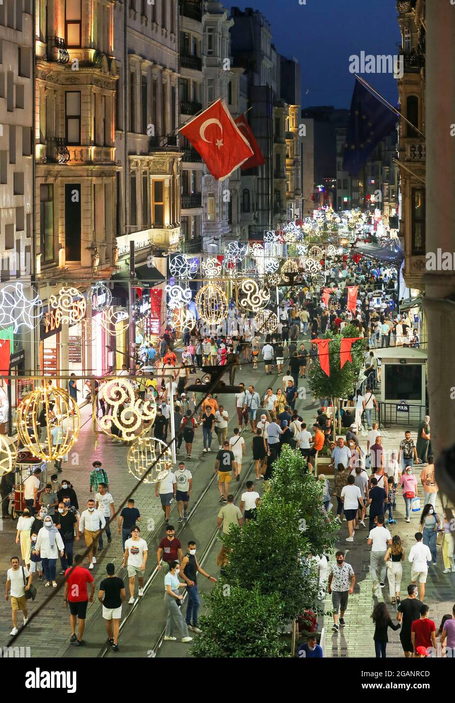 Istanbul, Istanbul, Turkey. 31st July, 2021. Crowd people walking in ...