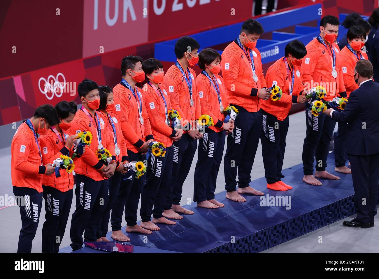 Tokyo, Japan. 31st July, 2021. Japan team group (JPN) Judo : Mixed Team ...