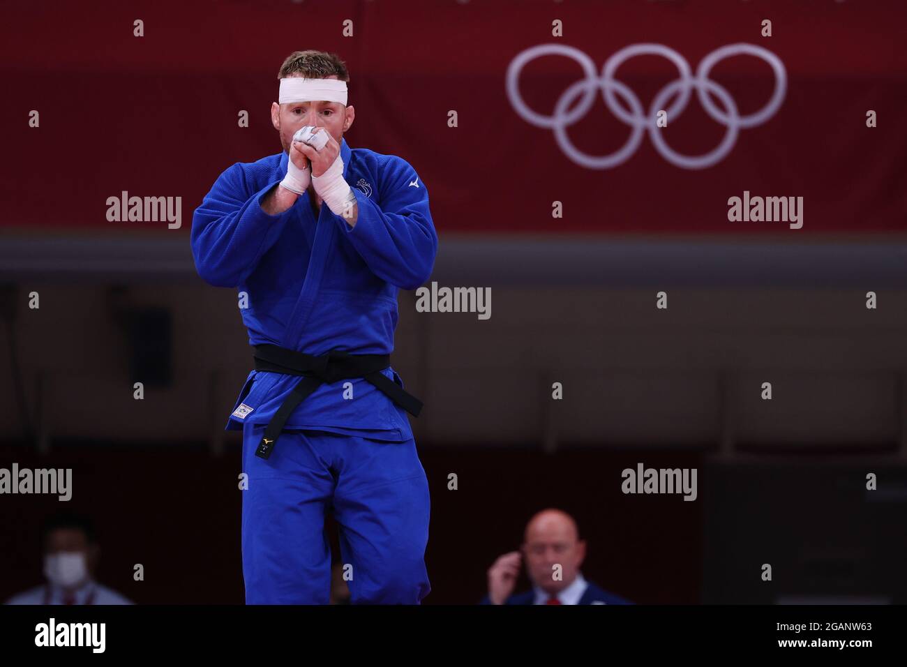 Tokyo, Japan. 31st July, 2021. Axel Clerget (FRA) Judo : Mixed Team ...