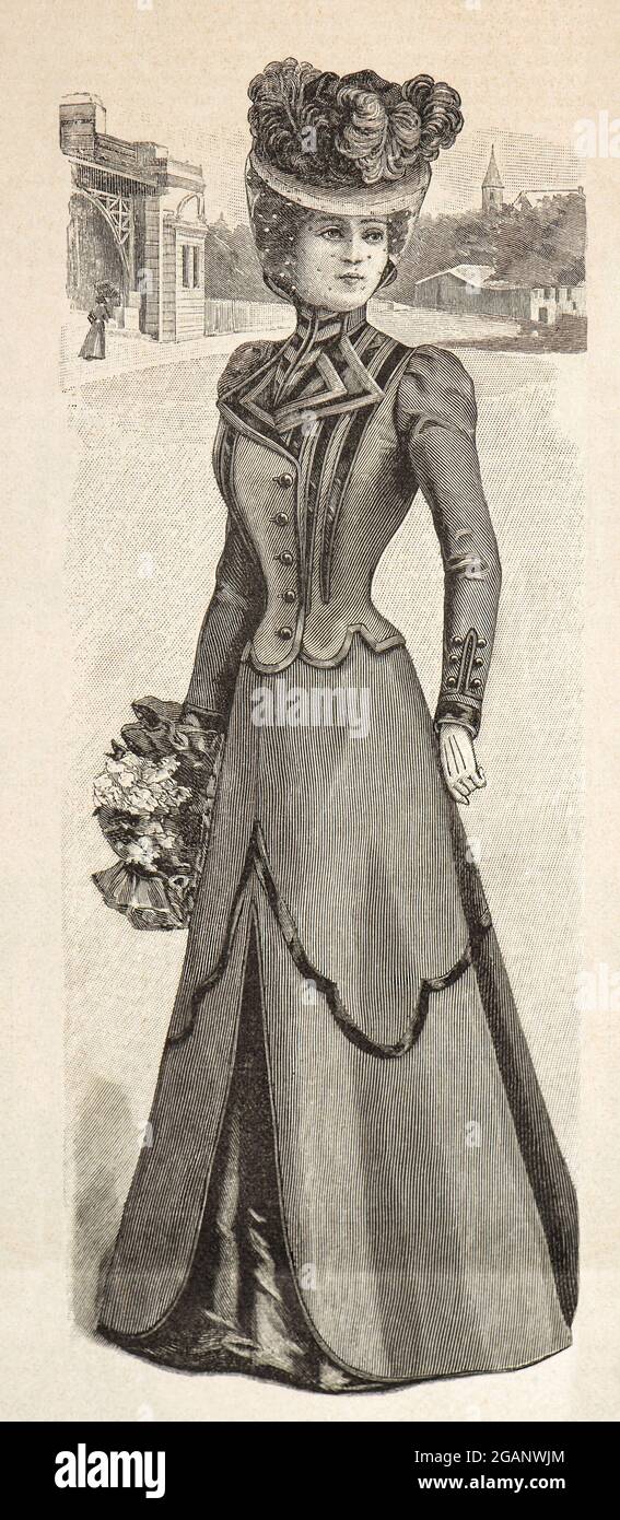French fashion illustration 1900s hi-res stock photography and images ...