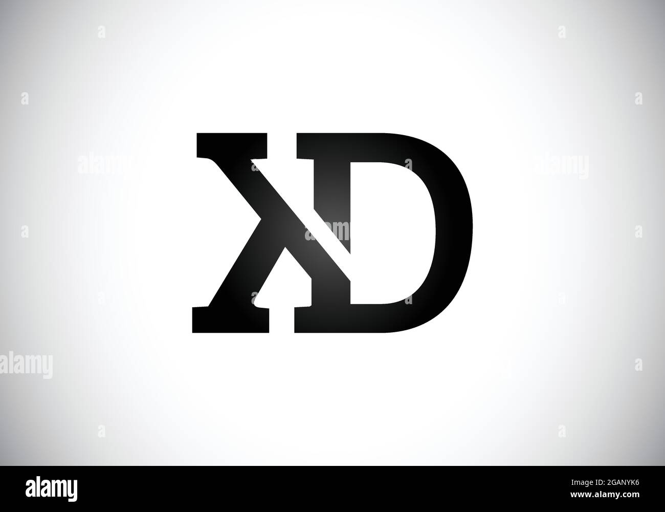 Initial K D Letter Logo With Creative Modern Business Typography Vector ...