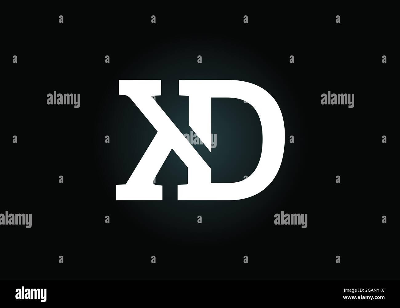 Initial K D Letter Logo With Creative Modern Business Typography Vector ...