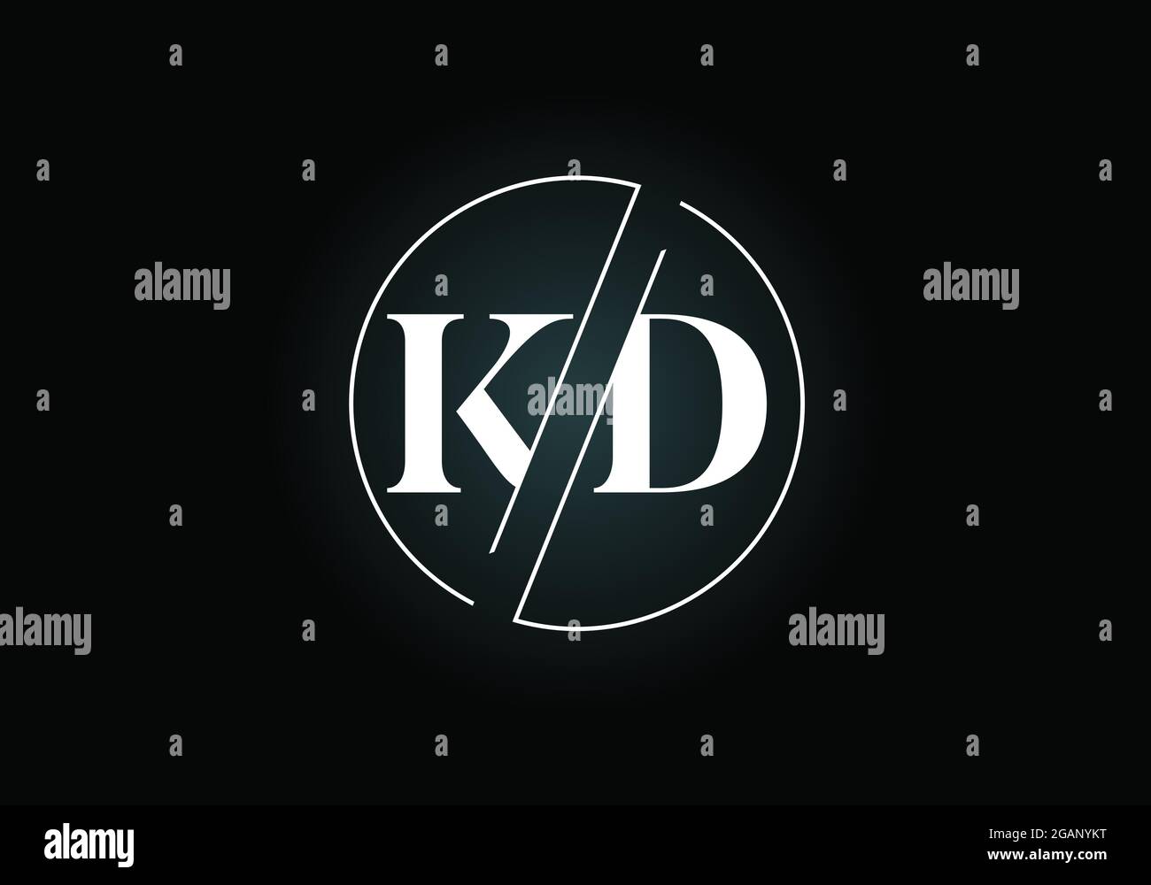 Initial K D Letter Logo With Creative Modern Business Typography Vector ...