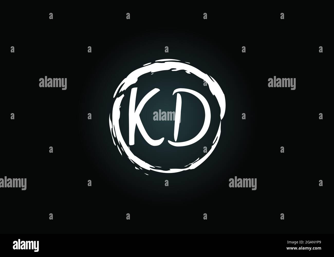 Initial K D Letter Logo With Creative Modern Business Typography Vector ...