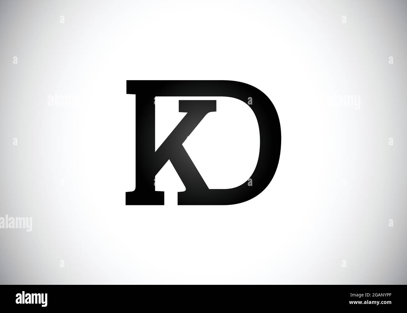 Initial K D Letter Logo With Creative Modern Business Typography Vector ...