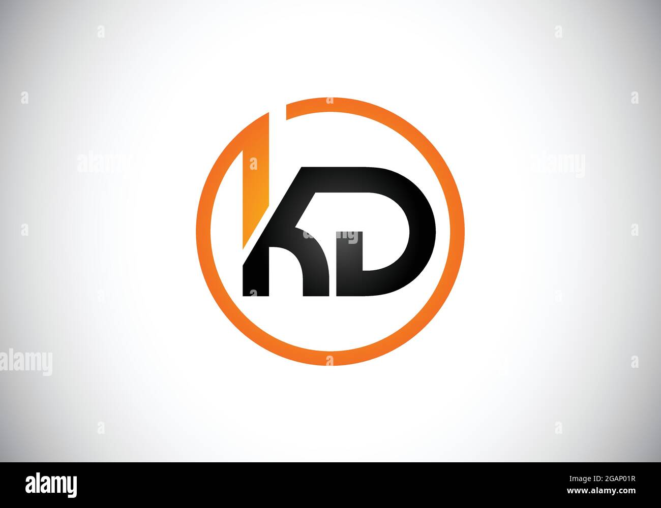Initial K D Letter Logo With Creative Modern Business Typography Vector ...